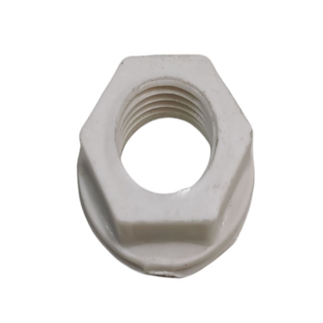 Tuerca plana de PVC para lavabo