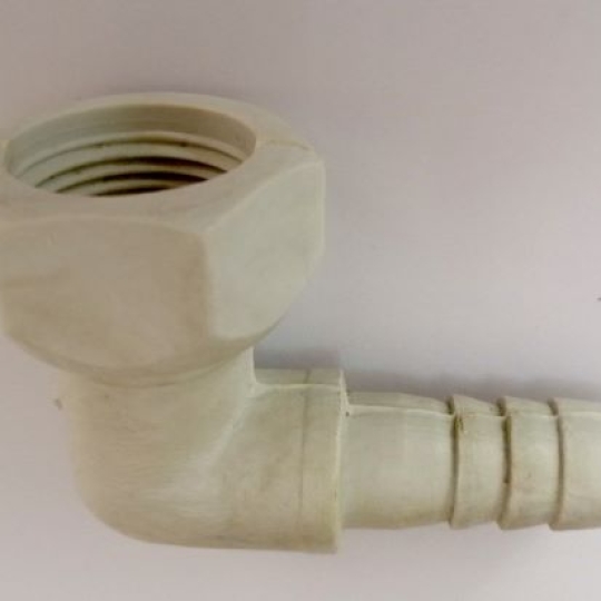 Codo PVC con cuerda interior